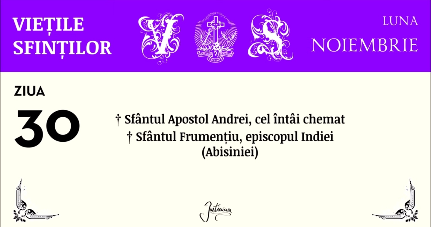 Viețile Sfinților – noiembrie, ziua 30 — Mărturie Athonită