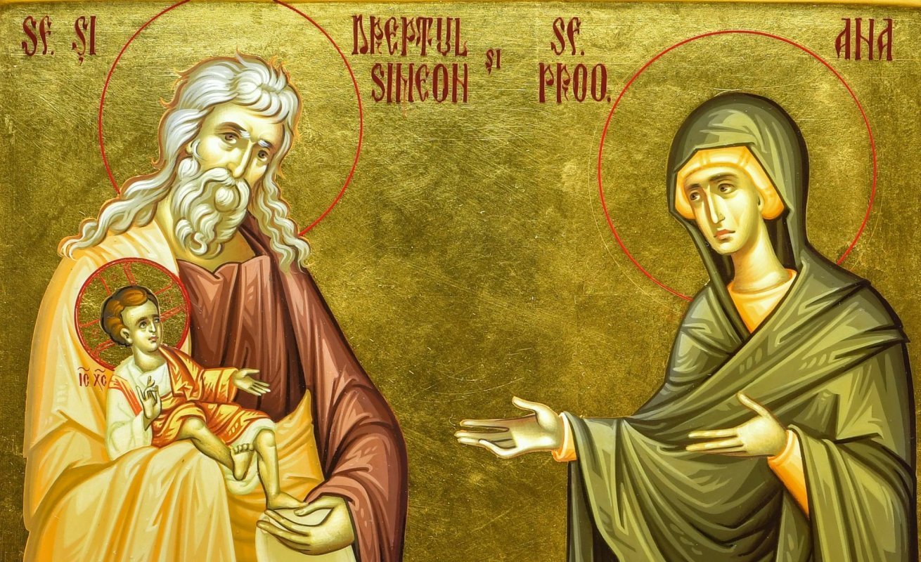 Drepţii care L-au primit pe Hristos Domnul în Templu