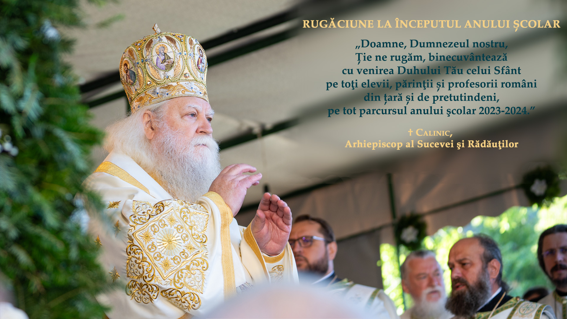 Rugăciune la începutul anului școlar 2023/2024 - Chilia "Buna-Vestire"