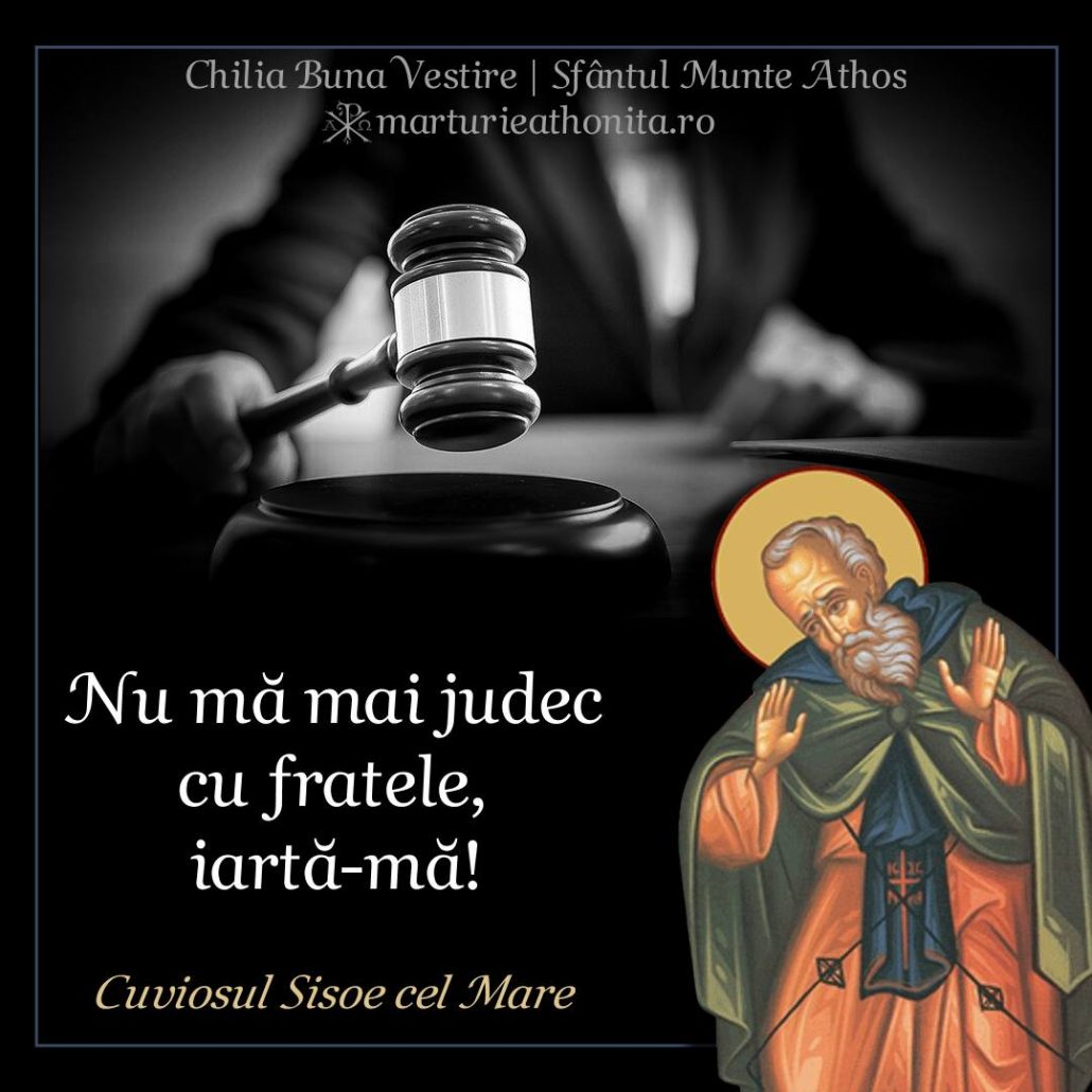 Cuviosul Sisoe cel Mare – Nu mă mai judec cu fratele, iartă-mă - Chilia ...